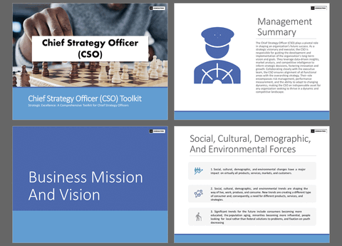 Chief Strategy Officer (CSO) Toolkit PPT