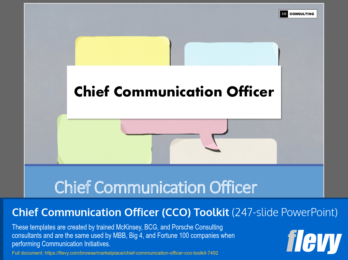 Chief Communication Officer (CCO) Toolkit PPT