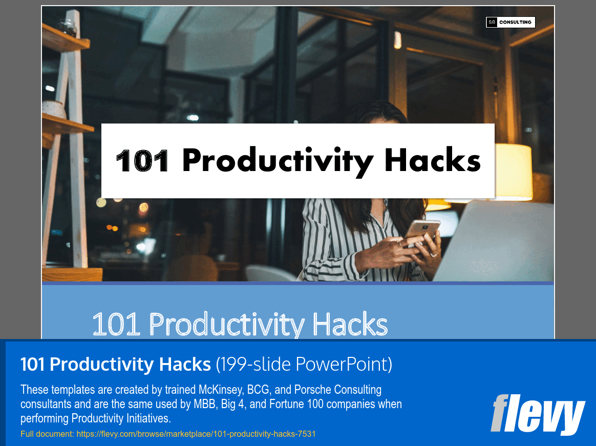 101 Productivity Hacks PPT