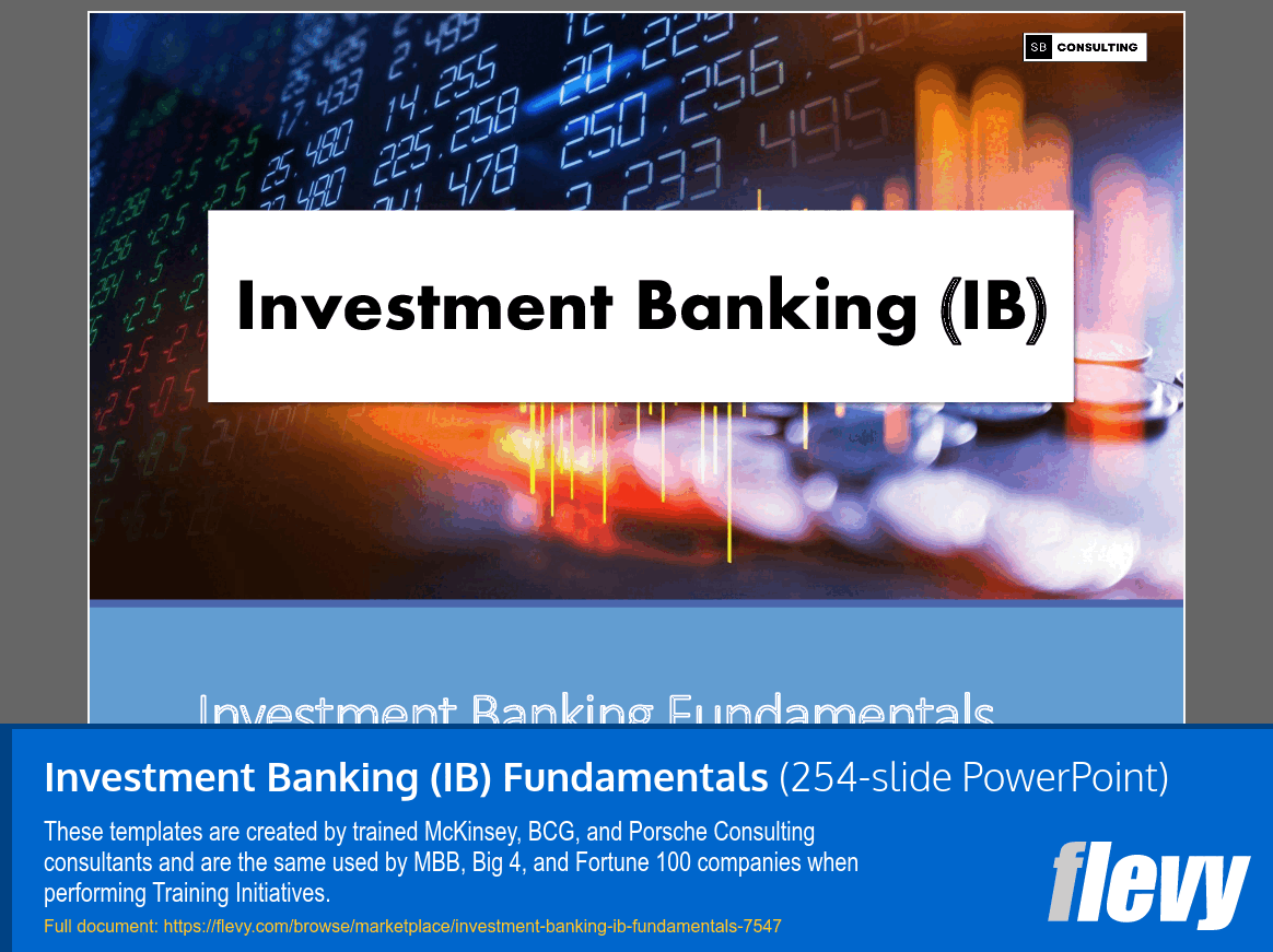 Investment Banking (IB) Fundamentals PPT