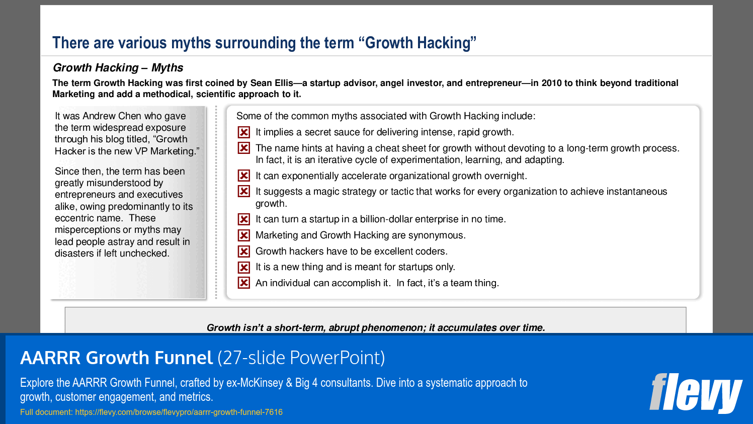 AARRR Growth Funnel PPT
