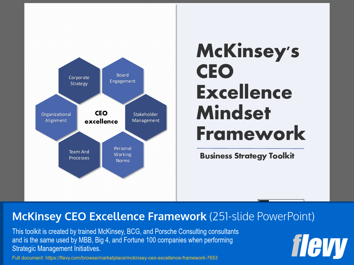 McKinsey CEO Excellence Framework PPT