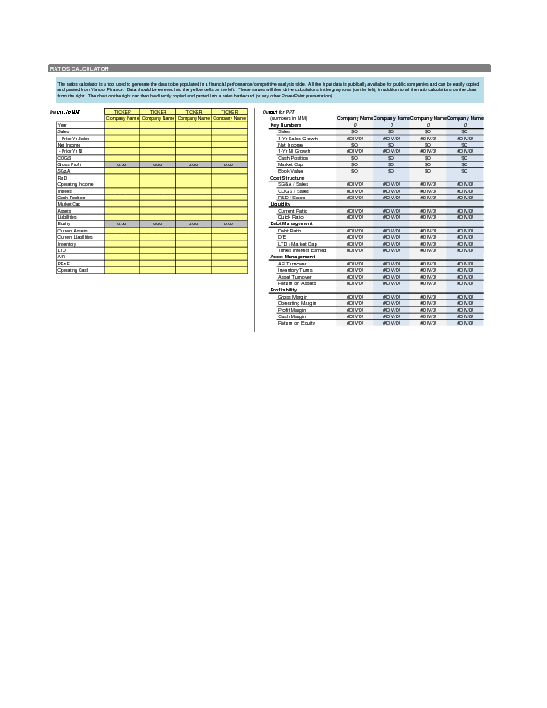 Financial Ratios Calculator Excel Workbook XLSX Flevy Financial Ratios Calculator Excel Workbook XLSX Flevy