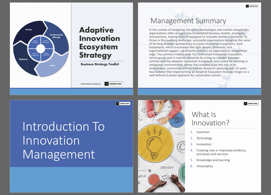 Adaptive Innovation Ecosystem Strategy PPT
