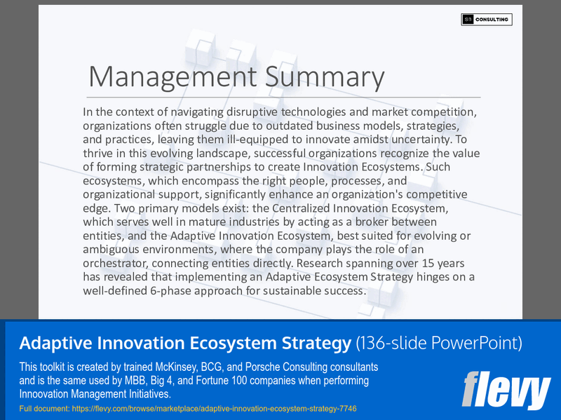 Adaptive Innovation Ecosystem Strategy PPT