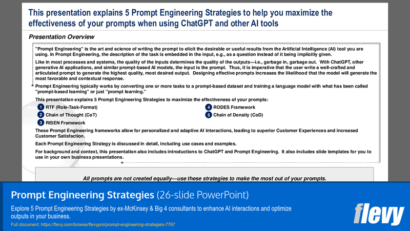 Prompt Engineering Strategies PPT