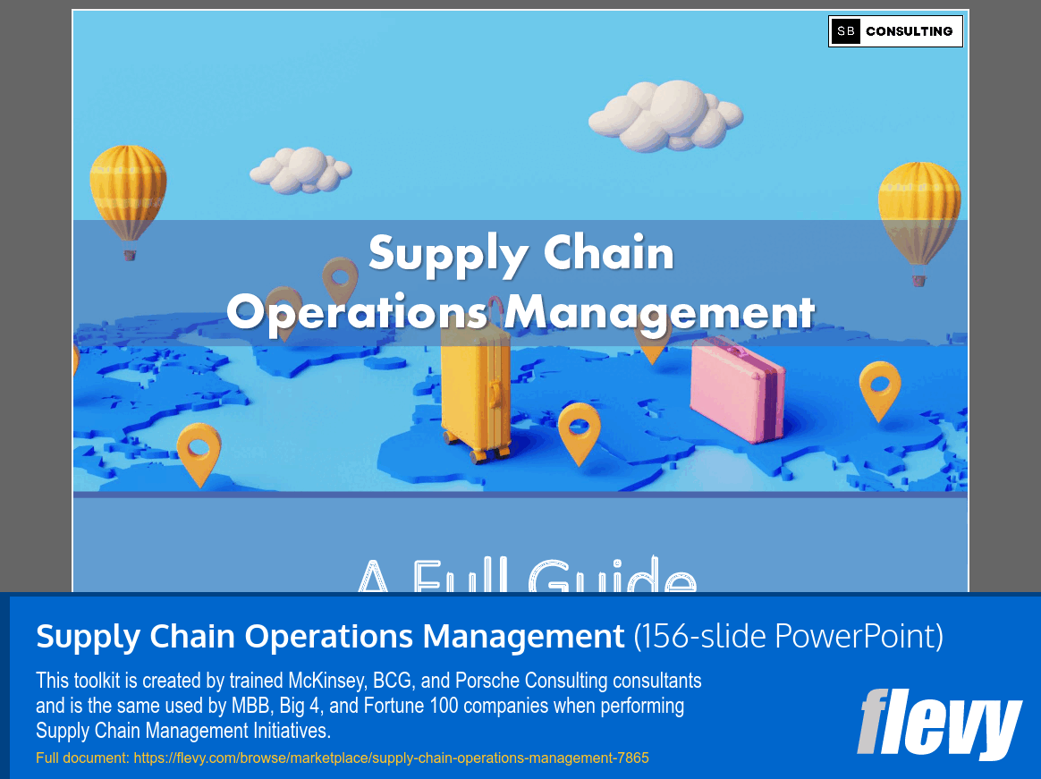 Supply Chain Operations Management PPT