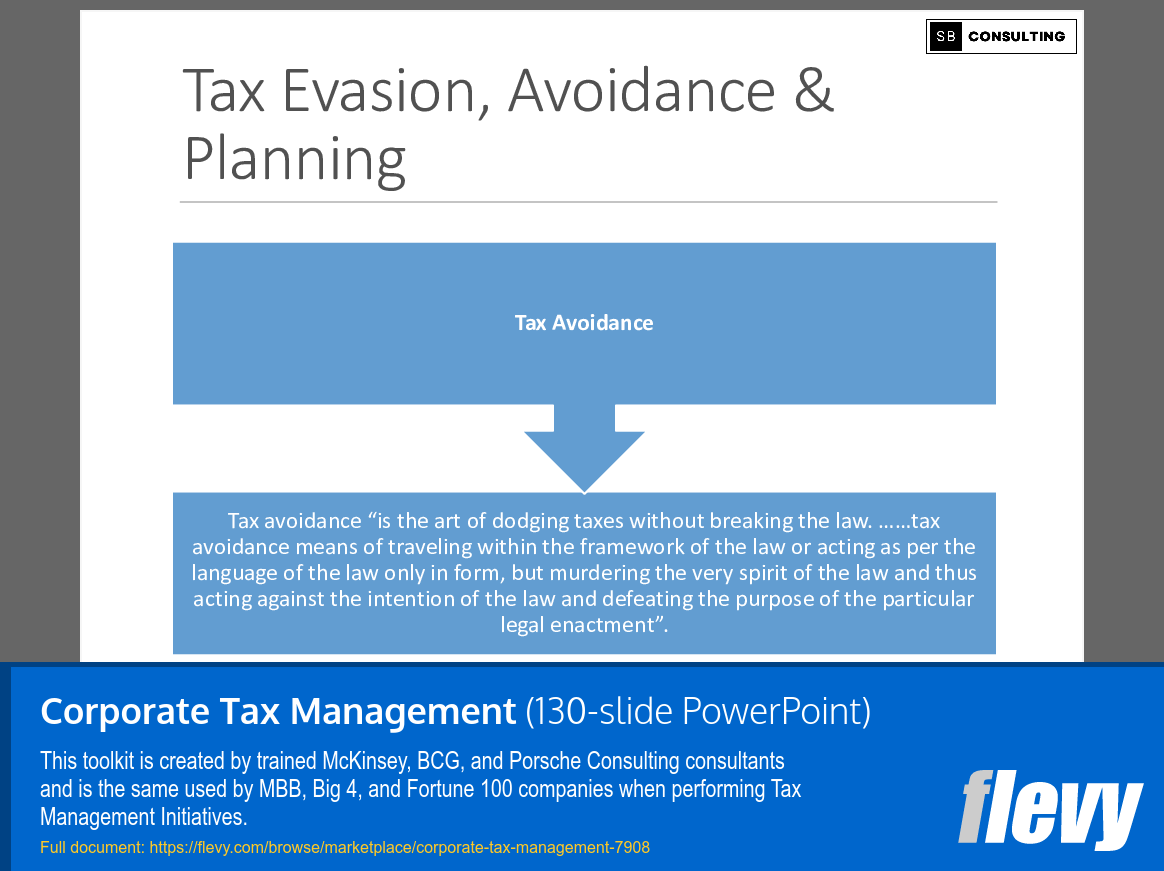Corporate Tax Management PPT