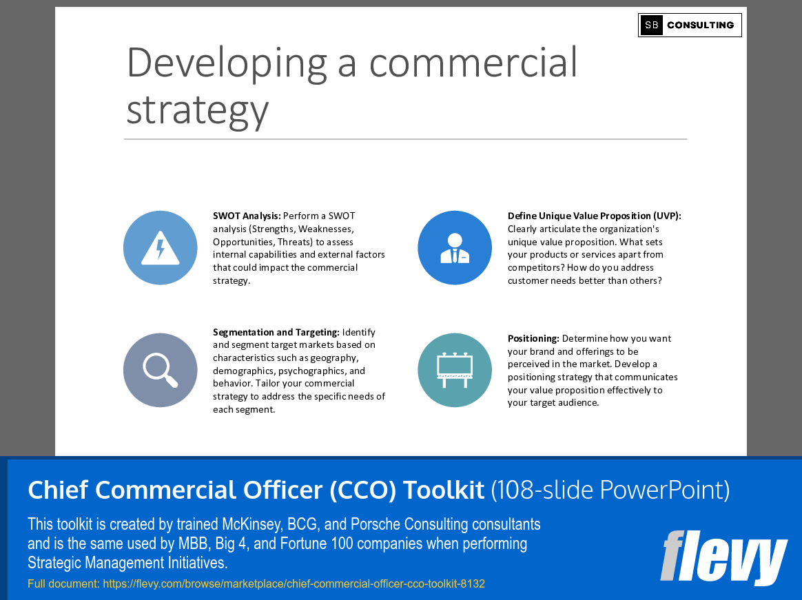 Chief Commercial Officer (CCO) Toolkit PPT