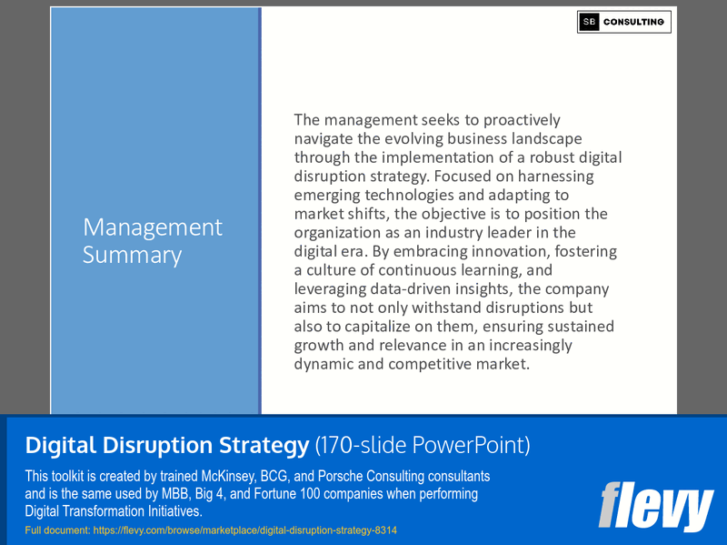 Digital Disruption Strategy PPT