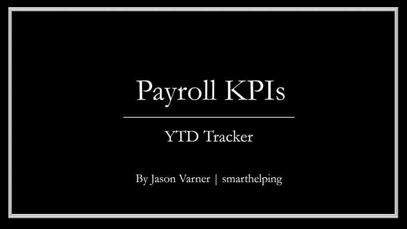 Payroll Kpi Dashboard Template Excel Xls