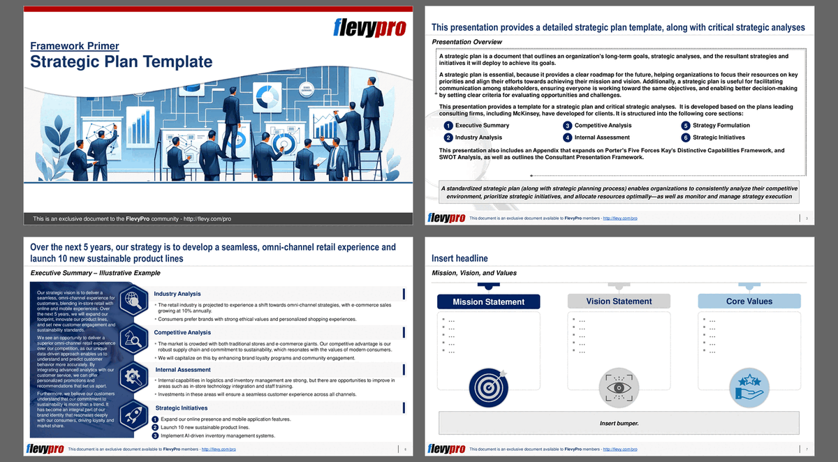 Strategic Plan Template PPT