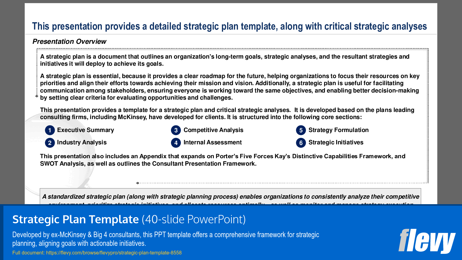 Strategic Plan Template PPT