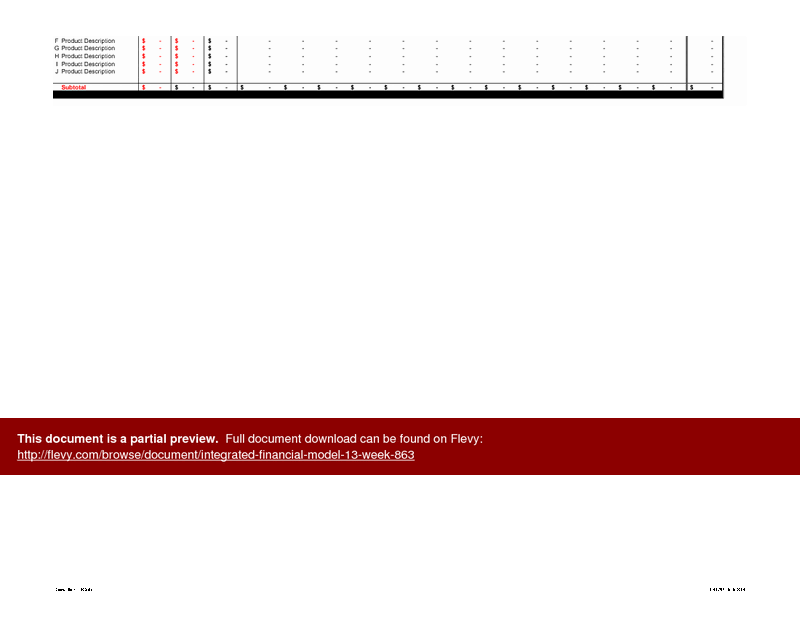 Integrated Financial Model Template Excel XLS