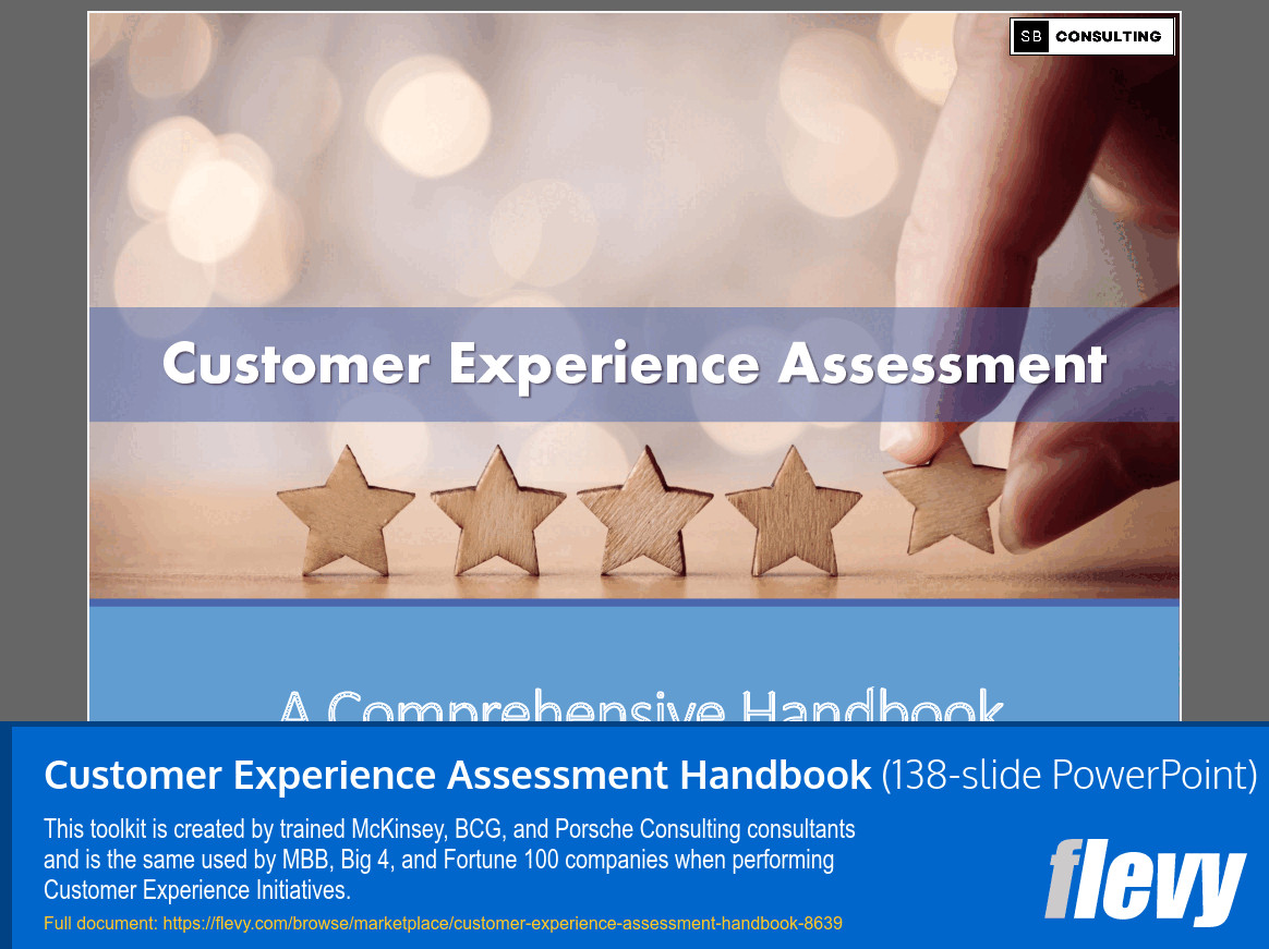 Customer Experience Assessment Handbook PPT