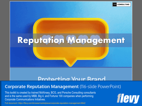 Corporate Reputation Management PPT