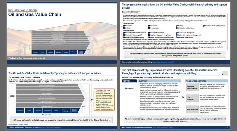 Oil and Gas Value Chain PPT