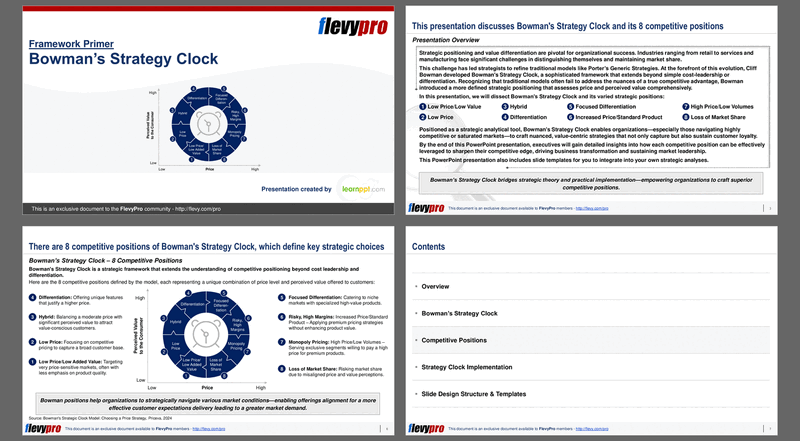 Bowman's Strategy Clock PPT