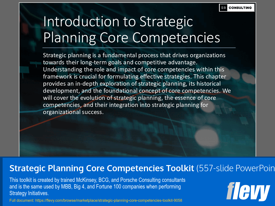 Strategic Planning Core Competencies Toolkit PPT