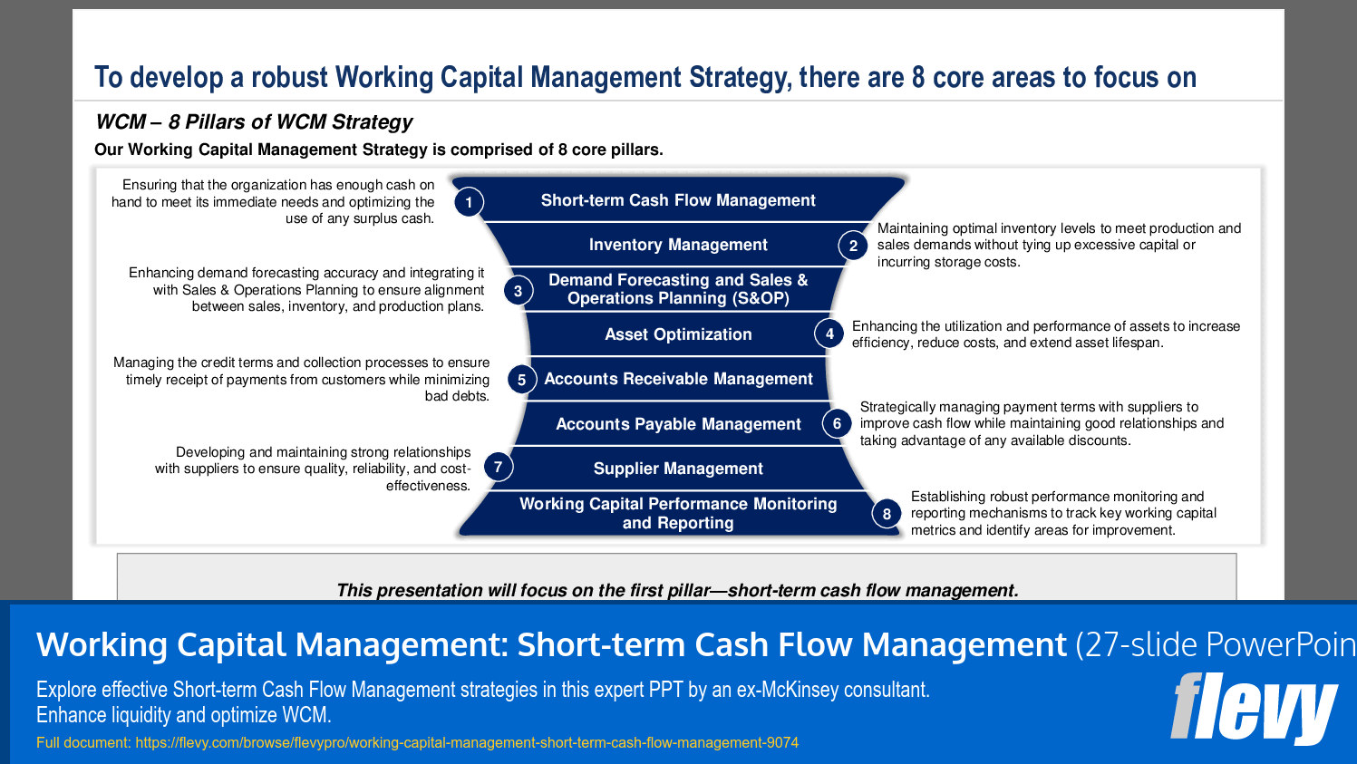 Working Capital Management: Short-term Cash Flow Management PPT
