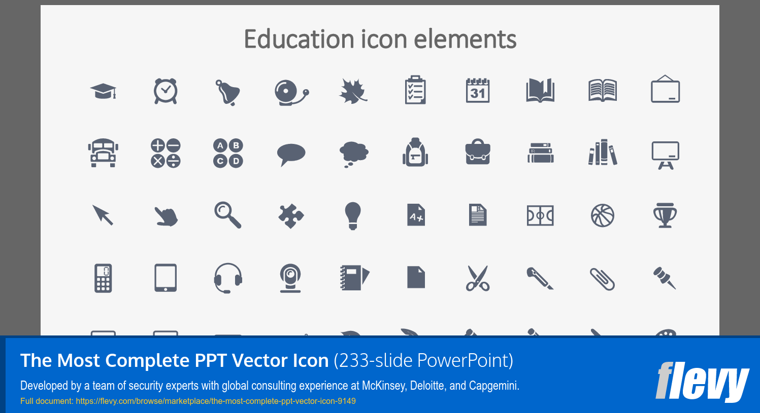 The Most Complete PPT Vector Icon PPT