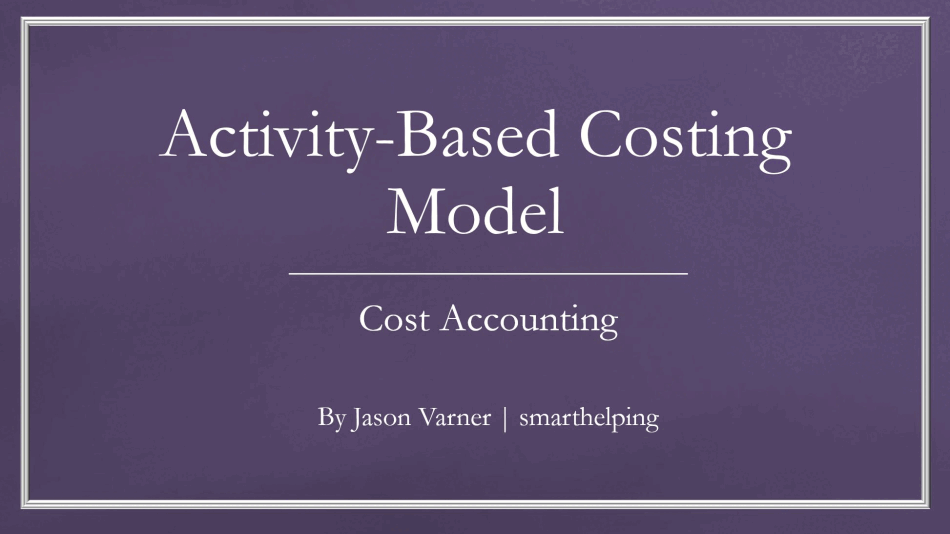 Activity-based Costing Model (ABC) Template Excel XLS