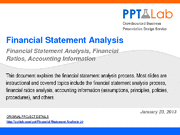 Financial Statement Analysis (PowerPoint) Slideshow View