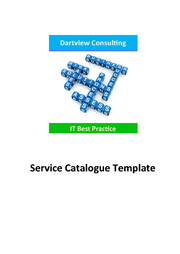 ITIL Service Catalogue Template (Word) Slideshow View