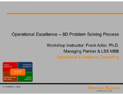 The 8D Problem Solving Process & Tools (PowerPoint) Slideshow View