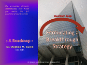Formulating a Breakthrough Strategy (PDF) Slideshow View